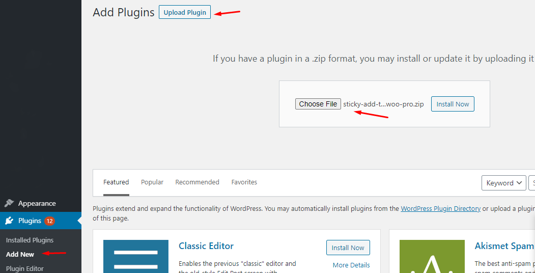 How To Install And Activate Simple Sticky Add To Cart For Woocommerce Pro